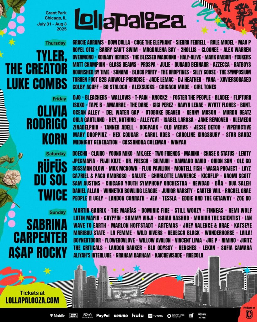 Lollapalooza 2025 Ends the Summer With an Unforgettable Lineup - Atwood ...